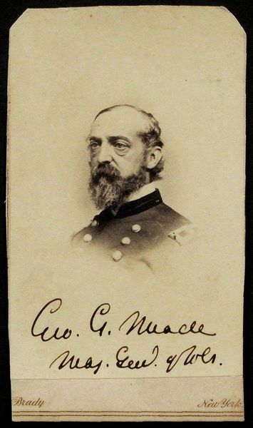 [Carte de visite of George Gordon Mead] | Gilder Lehrman Institute of ...