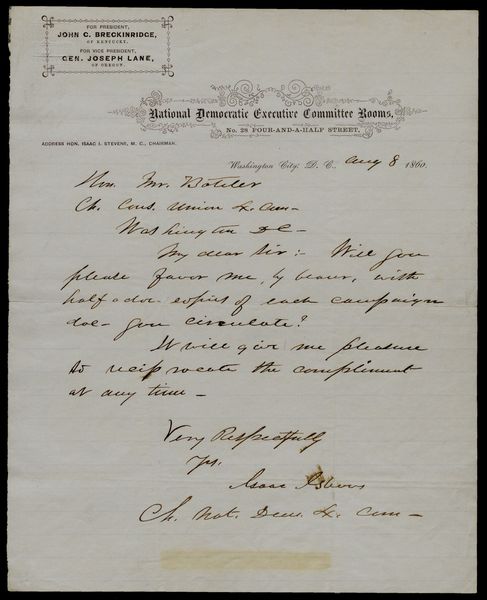 to Alexander R. Boteler | Gilder Lehrman Institute of American History