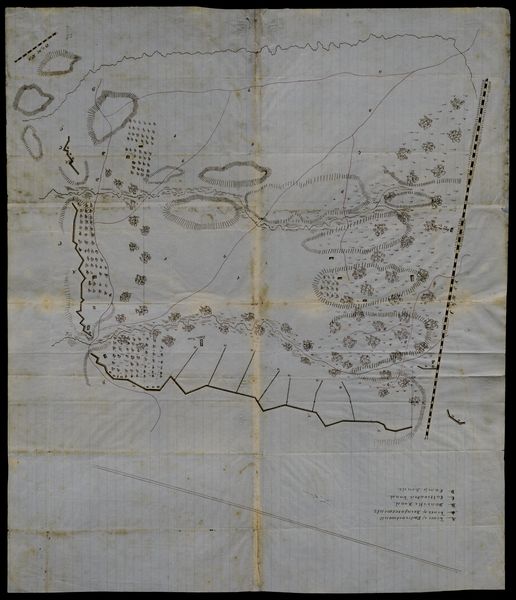 [Confederate Civil War map of the Army of Mississippi camp at Corinth ...