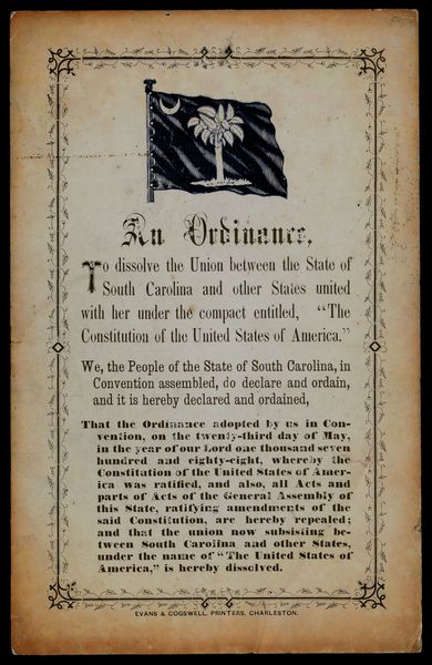 [South Carolina secession ordinance] | Gilder Lehrman Institute of ...