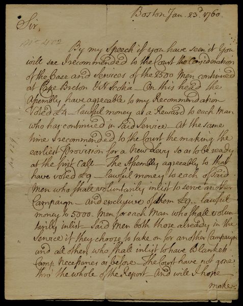 to Col. John Thomas | Gilder Lehrman Institute of American History