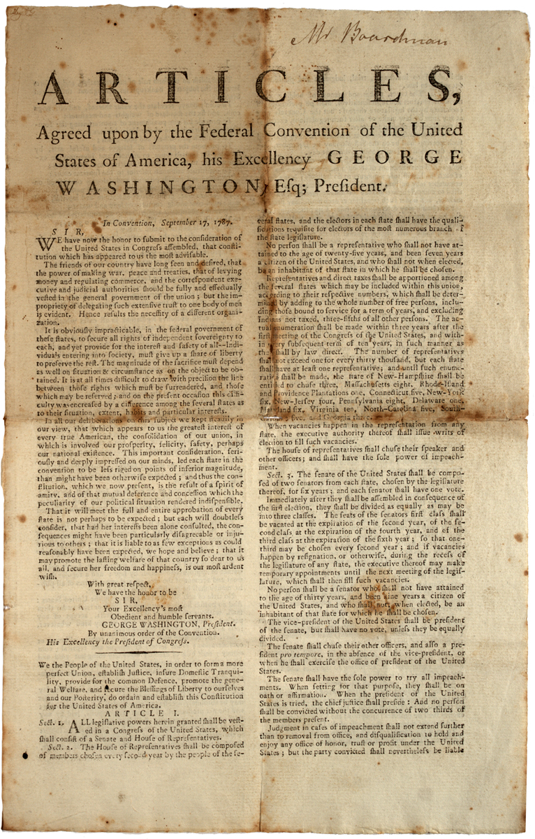 Ratification Of The Us Constitution In New York 1788 Gilder Lehrman