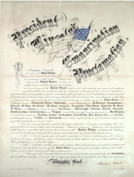 Abraham Lincoln Emancipation Proclamation Speech